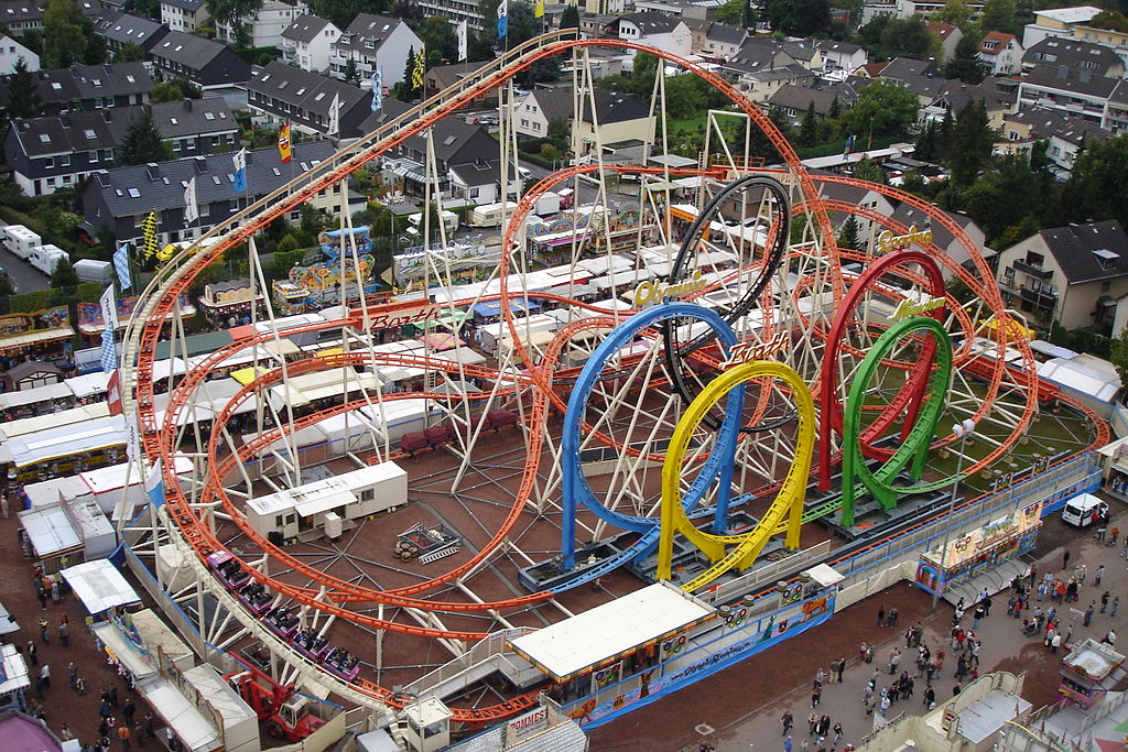 Pretparkattracties: olympia looping Pretparkattracties: olympia looping